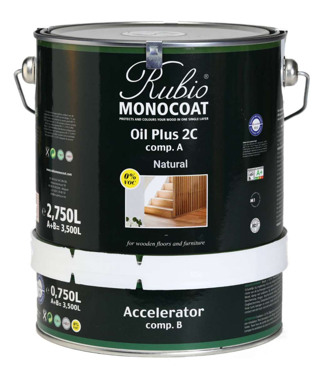 Oil Plus 2C Natural (A+B) | Rubio Monocoat Öle im Shop von Bioraum