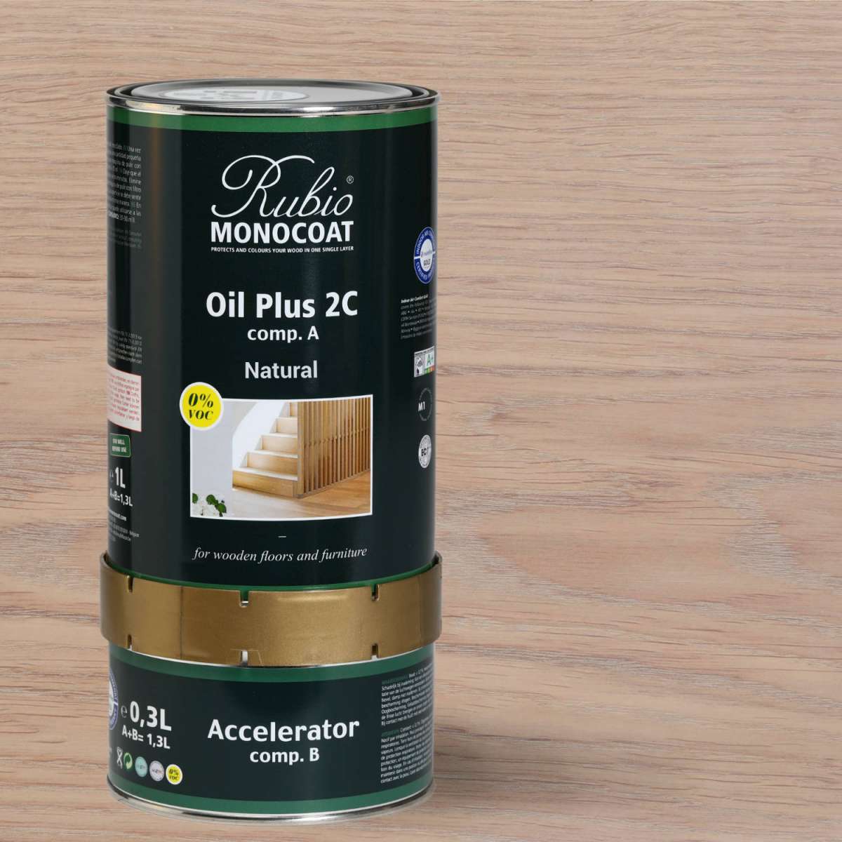 Oil Plus 2C Natural (A+B) | Rubio Monocoat Öle im Shop von Bioraum